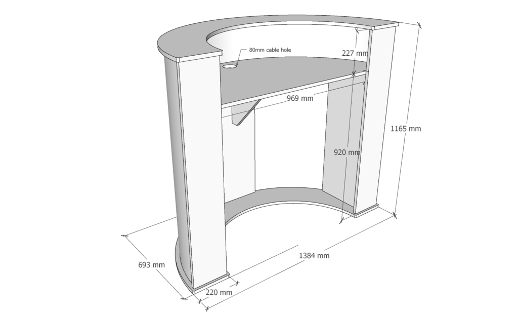 Get DJ Booth for CDJs, Ideal for Small Clubs