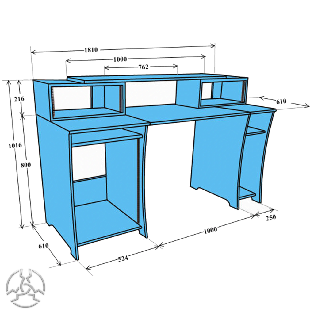 SMSet S Production Desk - Sound Desks by Kernow Carpentry