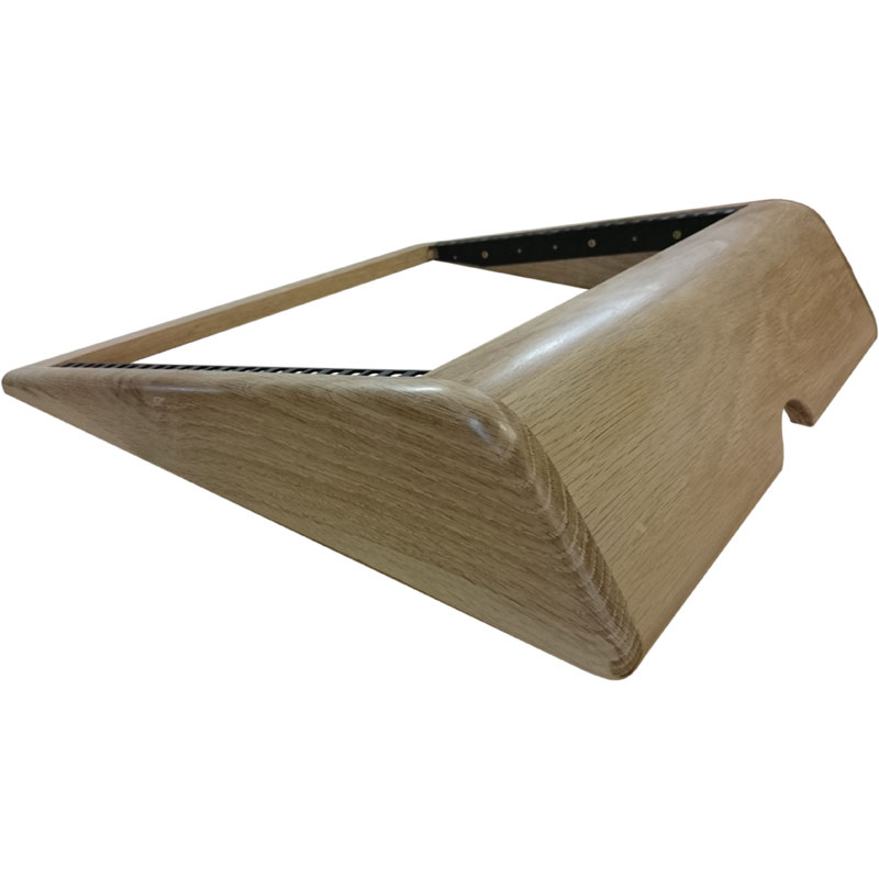Solid Oak 19 inch Angled Desktop rack Riser (SMPR)